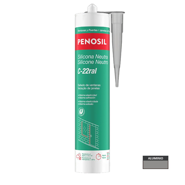 SILICONE NEUTRO C-22 RAL ALUMÍNIO 300ml - CUNHA & MENDES CUNHA LDA